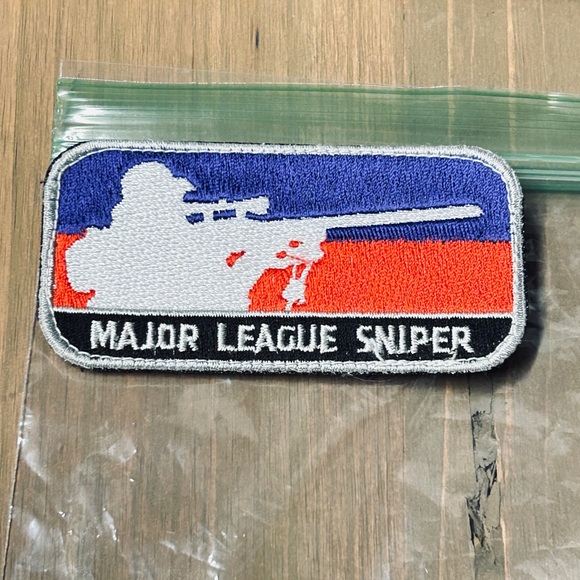 Other | Major League Sniper Embroidered Red White Blue Patch | Poshmark
